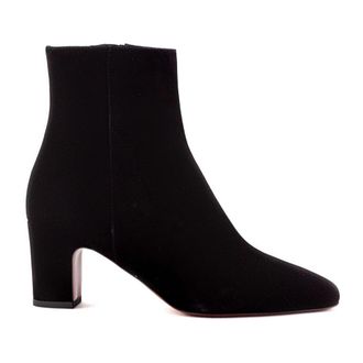 Roberto Festa Milano Schwarze Wildleder Stiefeletten mit Rei&szlig;verschluss - - Shoes - Damen - Schwarzk - 38 1/2 EU