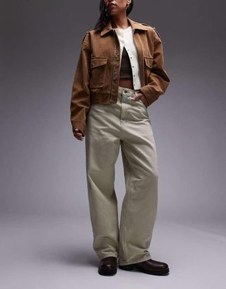 Carhartt Work in Progress Brandon - Jeans in Sandblast mit lockerem, geradem Schnitt-Blau