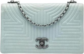 Chanel Sac bandouli&egrave;re Pre-owned - Femme - Pre-owned - Bleu - Taille: ONE Size