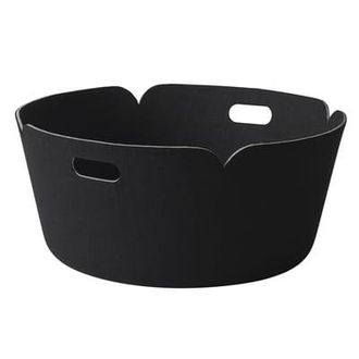 MUUTO Panier Restore - Noir - Feutre recyclé - Designer Mika Tolvanen