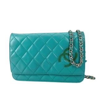 Chanel Portefeuille bandouli&egrave;re Pre-owned - Femme - Pre-owned - Bleu - Taille: ONE Size