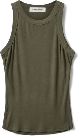 Sofie Schnoor Femme, Tops, Vert, Taille: 36 FR Haut Ajust&eacute; en Viscose C&ocirc;tel&eacute;e