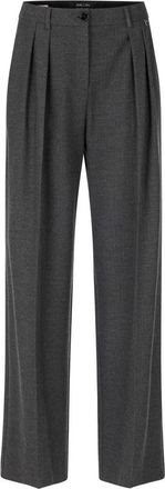 Marc Cain Weite Passform High Waist Hose Wichita - - Trousers - Damen - Grau - 2XL