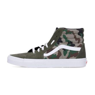 Vans High-Top Camo Sneaker Oliv/Wei&szlig; - - Shoes - Herren - Mehrfarbig - 40 EU