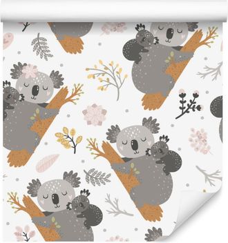 OEM Carta Da Parati Con Koala Addormentati Per Soggiorno E Camera Da Letto, 50x1000 Cm