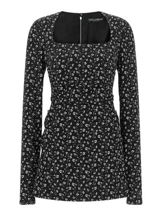 Dolce & Gabbana Robe Au Genou - Noir