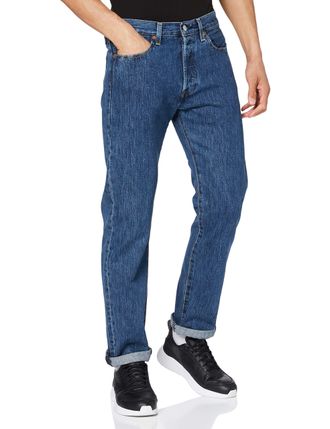 Levi's Herren 501 Original Fit Jeans Jeans, Stonewash, 30W / 34L