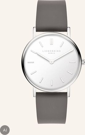 Liebeskind Liebeskind Armbanduhr Aus Echtleder grau