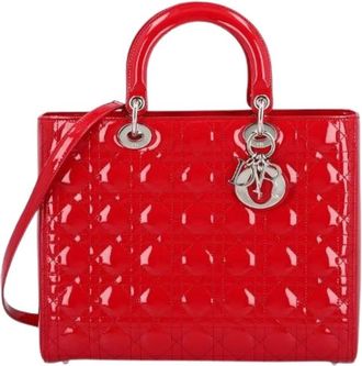 Dior Pre-owned Grosse Lady Bag - Femme - Pre-owned - Rouge - Taille: ONE Size