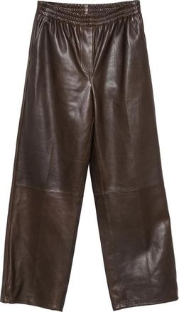 SIMKHAI Elasticated-waist Leather Trousers