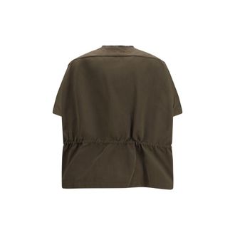 Rick Owens Womens Brown Polyester Shell Jacket Clothing
