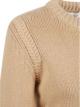 Chlo&eacute; Femme, Pulls, Beige, Taille: 40 FR Collection de Pulls &Eacute;l&eacute;gants