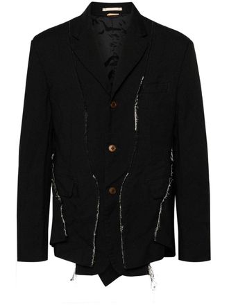 Comme Des Garçons blazer à revers crantés - Noir