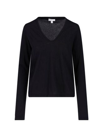 James Perse T-Shirt Mit V-Ausschnitt