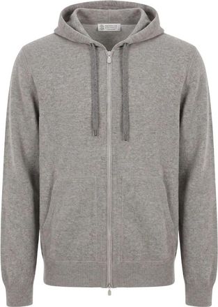 Brunello Cucinelli Cashmere Knit Hoodie With Zipper
