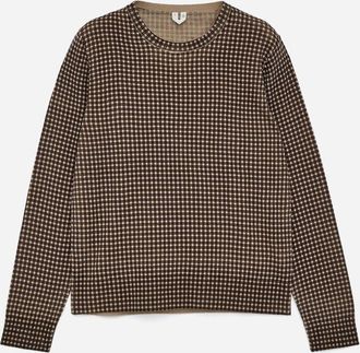 Arket Wollpullover Mit Rundhalsausschnitt -Beige