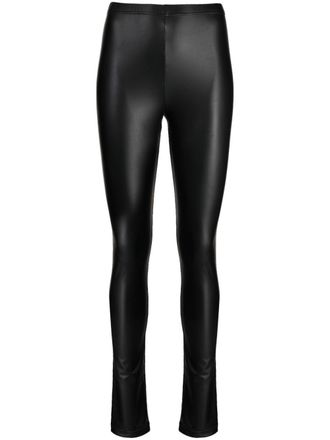 Junya Watanabe legging à fini mat - Noir