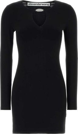 Alexander Wang Femme, Robes, Noir, Taille: 38 FR Stretch Viscose Blend Mini Dress