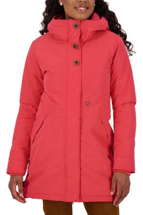 Alife And Kickin ALIFE and Kickin HannaAK Coat - Damen Winterjacke Parka - Mantel mit Kapuze - Perfekt f&uuml;r Kalte Tage, Herbst & Winter - Robuste Jacke Fuchsia XS