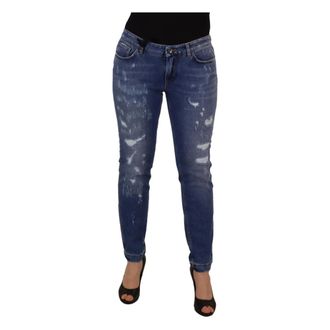 Dolce & Gabbana Femme, Jeans, Bleu, Taille: 40 FR Jean Slim Taille Basse Bleu