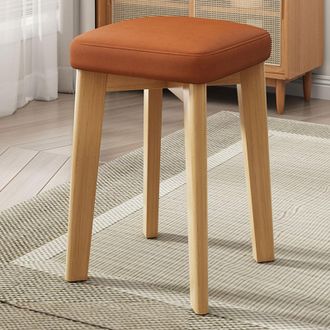 Generic Hocker mit Holzfüßen,Schminkhocker,Barhocker,Küchenhocker,Quadratisch,Gepolstert,Rückenfrei,für Schlafzimmer Wohnzimmer Bar(B1)