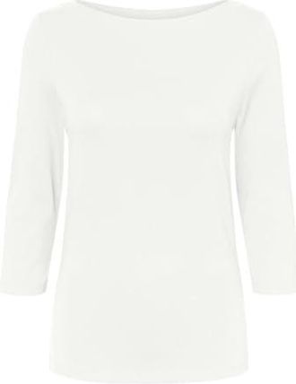 Vero Moda Vmpanda JRS Noos Ptt Haut 3/4 en Modal, Blanc éclatant, XL Petite Femmes