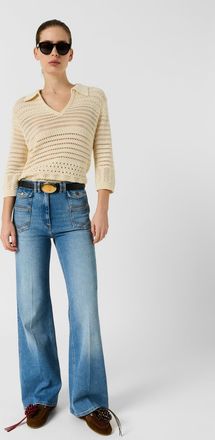 Gerard Darel Polo en crochet - LAYLA - Ecru