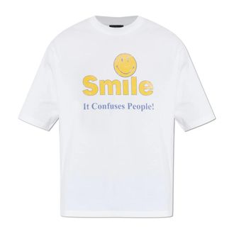 Dsquared2 Homme, Tops, Blanc, Taille: S T-shirt &agrave; imprim&eacute; graphique