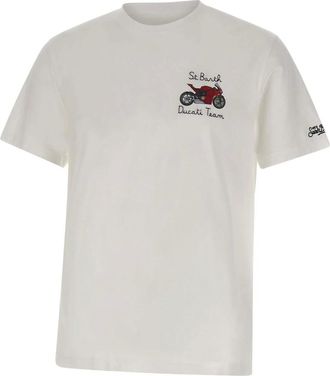 MC2 Saint Barth Homme, Tops, Blanc, Taille: XL T-Chemises