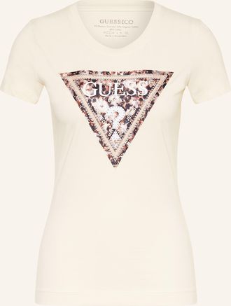 Guess T-Shirt Mit Nieten weiss