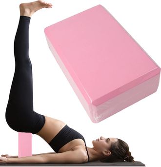 Generic Yoga-Bl&ouml;cke - hochdichter, rutschfester Schaumstoff-Yoga-Block mit Gurt f&uuml;r Stabilit&auml;tsunterst&uuml;tzung, Premium-&Uuml;bungsbl&ouml;cke f&uuml;r Pilates, Stretching, Me