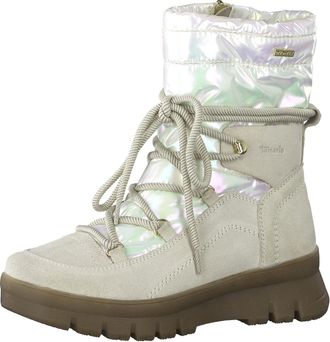 Tamaris Comfort Stiefelette 8-8-86413-29-411 beige 38 Weit Comfort Fit Removable Footbed Recycled PET & TEX Membran