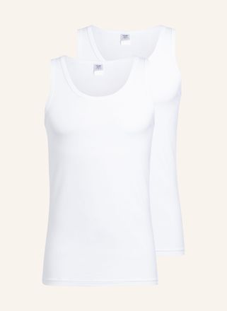 CALIDA Calida 2er-Pack Unterhemden Natural Benefit weiss