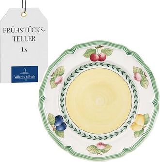Villeroy & Boch French Garden Fleurence Fr&uuml;hst&uuml;cksteller 21 Cm, Sp&uuml;lmaschinenfest, Mikrowellensicher, Runder Teller Keramik, Speiseteller, Essteller, Geschirr, Landha