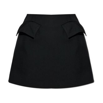 Alexander McQueen Wollrock - - Skirts - Damen - Schwarzk - 2XS
