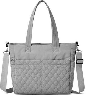 Generic Kexpery Sac &agrave; Main Femme Matelass&eacute; en Coton avec Bandouli&egrave;re R&eacute;glable Sac Crois&eacute; Tote pour Bureau Shopping Voyage