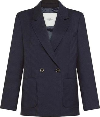 Cruna Femme, Vestes, Bleu, Taille: 40 FR Lila 511 Blazer