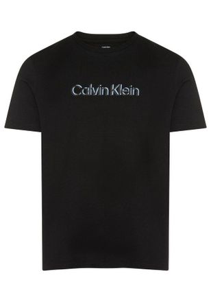 Calvin Klein T-Shirt Logoschriftzug, Rundhalsausschnitt, Regular Fit, reine Baumwolle