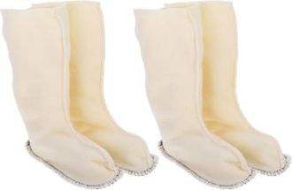 BESPORTBLE LALADEFIEE 2 Paires de Doublures Chaudes pour Bottes de Neige Homme Chaussettes Int&eacute;rieures Amovibles en Tissu Doux Taille 42 Haute Accessoires Isolan