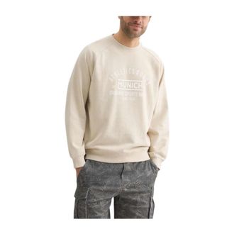 Munich Beige Lifestyle Crew Sweatshirt - - Sweatshirts & Hoodies - Herren - Beige - XL