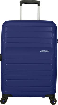 American Tourister Sunside - Spinner M, Erweiterbarer Koffer, 68 cm, 72.5/83.5 L, Blau (Dark Navy)