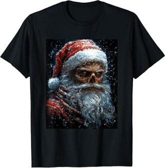 Generic T-shirt pour homme - Cadeaux de No&euml;l - V&ecirc;tements de No&euml;l - T-shirt de No&euml;l amusant 3D - Motif de No&euml;l d&eacute;contract&eacute; - Imprim&eacute; - Manches courtes, Noir, X