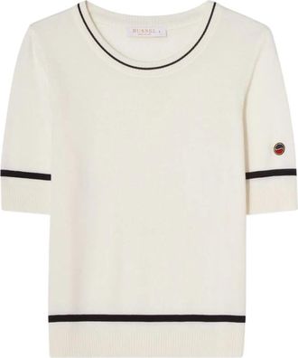 Busnel Karla Kontrast-Oberteil - - Knitwear - Damen - Beige - M