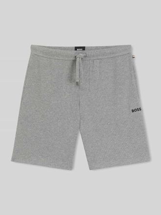 HUGO BOSS Regular Fit Sweatshorts aus Baumwoll-Mix