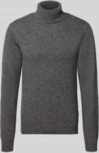 Casual Friday Slim Fit Rollkragenpullover aus Woll-Mix Modell Karl