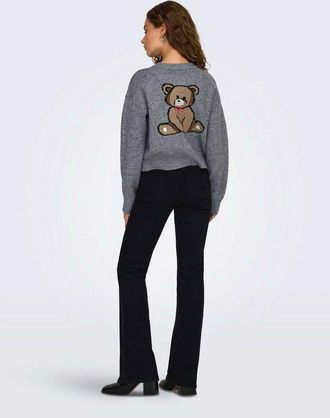 Only Strickjacke (1-tlg) Stickerei