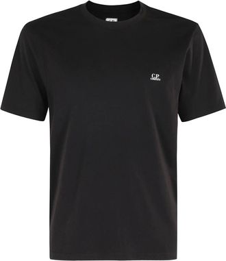 C.P. Company C.p. Company, Homme, Tops, Noir, Taille: XL T-Shirt &agrave; Manches Courtes avec Lunettes 30/1 Jersey