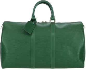 Louis Vuitton unisex, Pre-owned, Vert, Taille: ONE Size Sac Keepall Pre-owned