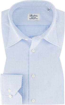 Stenströms Herren Hemd blau Baumwolle