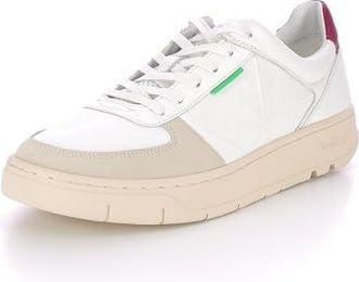 Kickers Allow,Sneakers Bas Multi Blanc Bordeaux, 39 EU